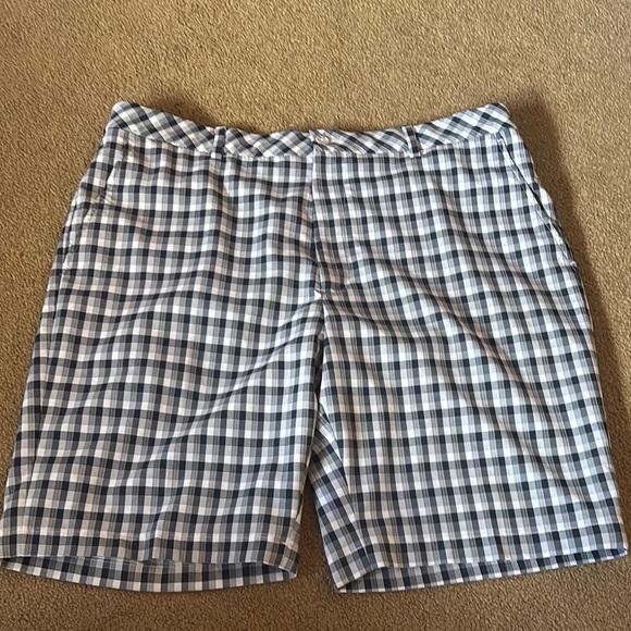 Walter Hagen | Shorts | Walter Hagan Mens Black And White Checkered ...